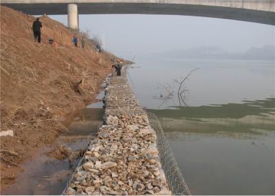 China 2x1x1m Galvanized Gabion Box Monolithic Structure For Stabilization Of Earth à venda