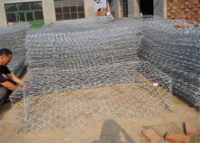 Cina 2m Long Galfan Pvc Coating Galvanized Gabion Box For Canal Construction in vendita