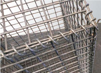 China 2x1x1m geschweißter Gabion Mesh Metal Cage Stone Walls zu verkaufen