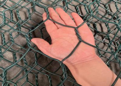 China 6×2×0.3m grünes PVC beschichtete Höhe Gabions-Korb-s 0.15m zu verkaufen