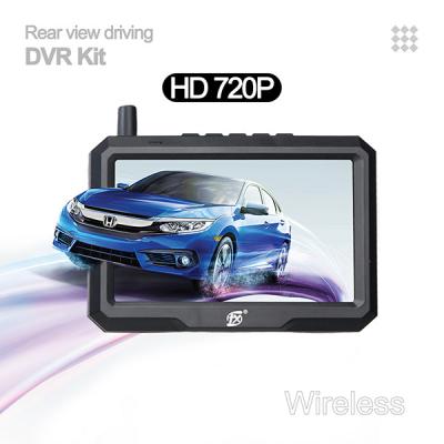 Cina Sistema a 5 pollici del monitor a colori 1080P DVR della fotocamera grande formato posteriore senza fili nera in vendita