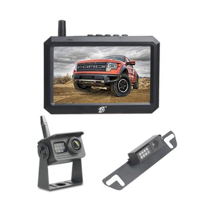 China IP69K à prova d'água RV câmera de visão traseira sistema de sinal sem fio com 2 câmeras à venda