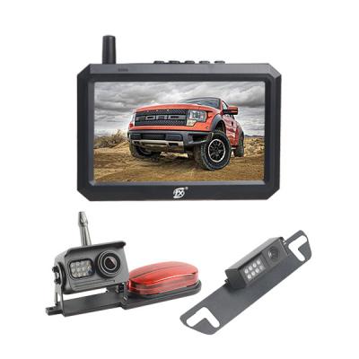 China RV cor preta DVR sem fio monitor de câmera de backup material de metal à prova d'água à venda