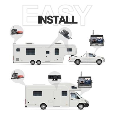 Cina Fotocamera grande formato posteriore senza fili impermeabile e monitor di IP69K rv con il sistema di DVR in vendita