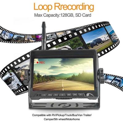 China O apoio alternativo sem fio 2 do monitor da câmera de 7 Digitas da polegada canaliza a gravação de DVR à venda