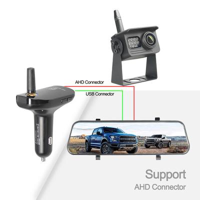 中国 無線ミラーのダッシュ カム バックアップ カメラ10のインチAHD車の充電器の受信機DVRのキット 販売のため