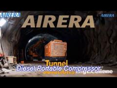ce tuv 375cfm-700cfm diesel powered air compressor diesel engine