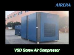 airera agfd-90d e vp 90kw industrial direct drive screw air compressor for factory use