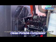 calt series diesel mobile compressor 175cfm-1200cfm,100psi-460psi air compressor