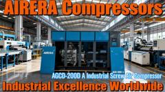 AIRERA AGCD-200D A Industrial Screw Air Compressor | High-Efficiency 200kW Power