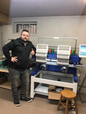 China HO1502H multi function flat/tshirt/hat computer embroidery machine highest technical 450*500mm embroidery machine 2 head for sale