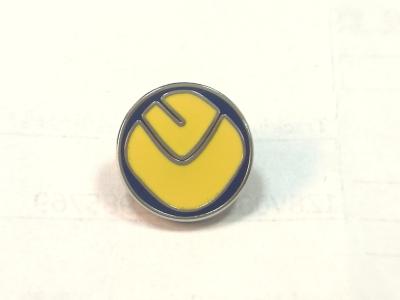 China Football Shape Hard Enamel Lapel Pins , Nickle Plating Business Lapel Pins No Minimum for sale