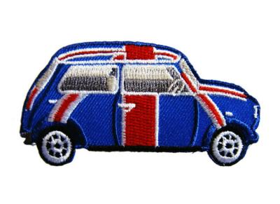 China Cartoon Car Logo Embroidered Patches For Keychain , Custom Logo Patches for sale