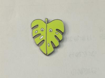 China Custom Leaf Shape Hard Enamel Badges , Custom Lapel Pins Small Order for sale