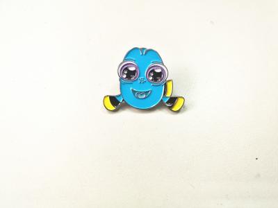 China Metal Soft Enamel Animal Lapel Pins , Fish Lapel Pins With Customized Logo for sale