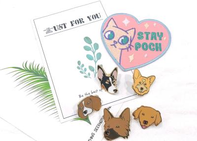 China Different Dog Shapes Customized Hard Enamel Laple Pins For Dog Lover for sale