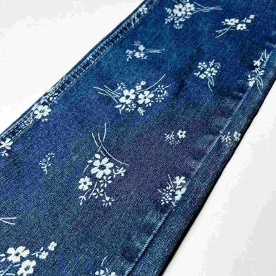 Cina Il ringrosso su ordinazione del poliestere del cotone ha stampato il tessuto del denim per i jeans della gonna in vendita