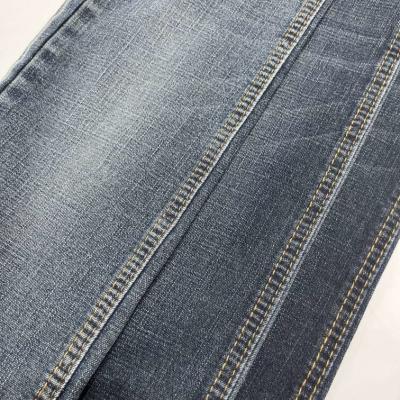 China Rek van de Katoenen van de Afwijkingscrosshatch Denimstof Zwaar Weft de Lont Diep Blauw Middelgroot Gewicht Te koop