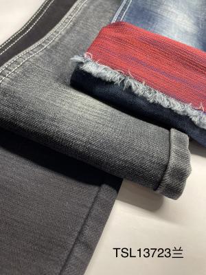 China 12 oz 21s Stretchable Gray Denim Fabric Heavy Weight Te koop