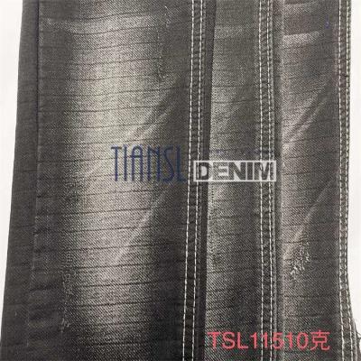 China Zwarte Zware Valse Gebreide het Denimstof van de Jeanslont door de Yard 12 Oz Te koop