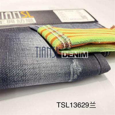 China 12 de Rek van oz 383gsm breit als Materiaal van het de Stoffen het Zachte Denim van het Lontdenim Te koop