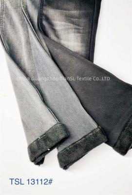 Cina alto tessuto in serie nero del denim di allungamento con il vello allineato 137cm-142cm in vendita
