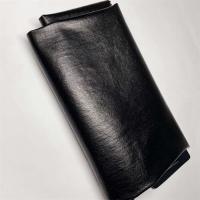 China Waterproof Plain Polyurethane Black PU Fabric For Jeans Packaging for sale