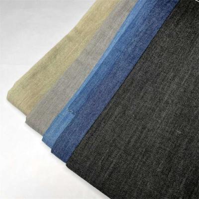 Cina Tessuto normale 100% della camicia del denim del cotone del peso leggero 4,5 neri Oz 152gsm in vendita