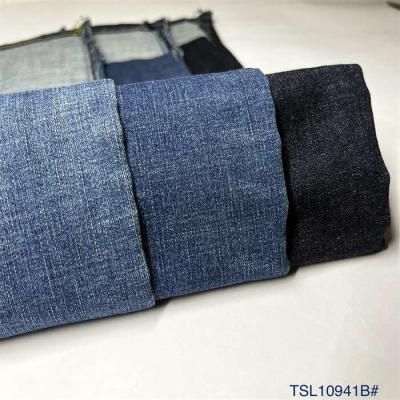 China Hoog krimpt het Elastiek Bestand Donkere het Denimstof van de Indigolont voor Jeans 7,3 Oz Te koop