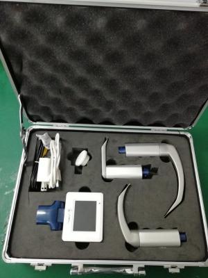 China Surgical Flexible Video Laryngoscope With Stainless Steel Fiber Optic Laryngoscope Handle for sale