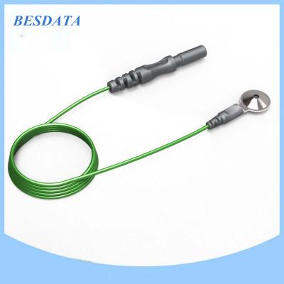 中国 臨床分析的な器械のための緑EEG電極そしてケーブル 販売のため
