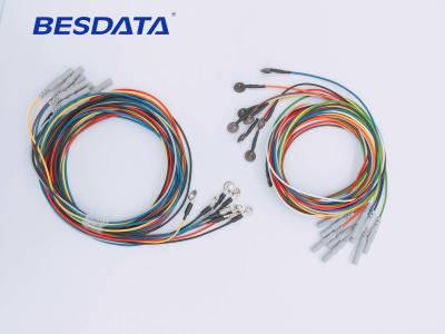 中国 EEGの携帯用EEG装置のためのケーブルによって焼結させる銀製の塩化銀の電極 販売のため