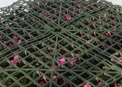 Cina Foglie verdi di Artificial Leaves Mat For Wall Pink And del recinto di segretezza della pianta del Faux in vendita