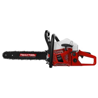 China Easy start 45cc gasoline 1.7kw power wood cutting chain saw portable light 18 inch chainsaw for sale