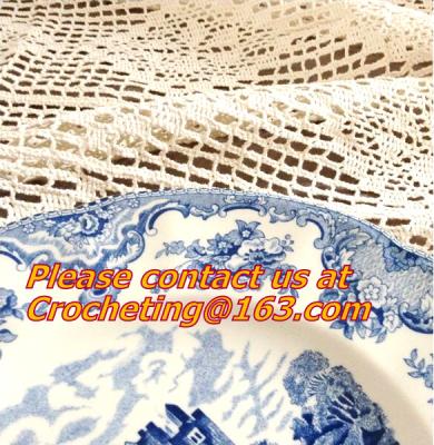 China Handmade cotton lace crochet table cloth table runner American Rural nostalgia sofa cloth for sale