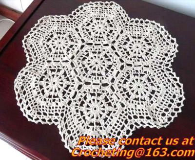 China Handmade cotton lace crochet table cloth table runner American Rural nostalgia sofa cloth for sale