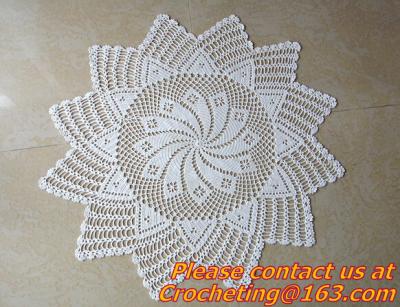 China Handmade cotton lace crochet table cloth table runner American Rural nostalgia sofa cloth for sale