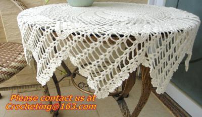 China Handmade cotton lace crochet table cloth table runner American Rural nostalgia sofa cloth for sale