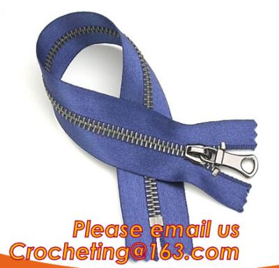 China Cheap garment zipper plastic double color zippers large roll custom resin zipper for sale