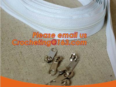 China Cheap garment zipper plastic double color zippers large roll custom resin zipper for sale