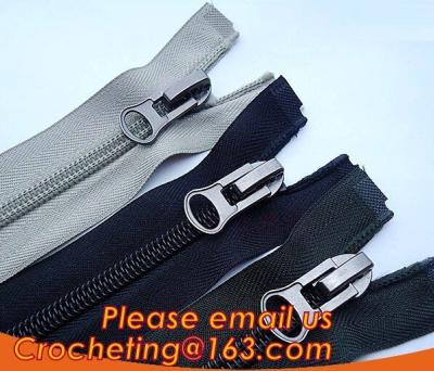 China colorful garment pants resin zipper, colorful garment #5 nylon zipper with metal slider for sale