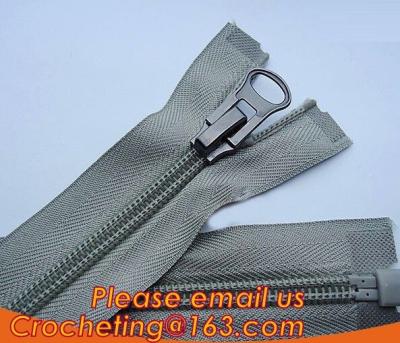 China colorful garment pants resin zipper, colorful garment #5 nylon zipper with metal slider for sale