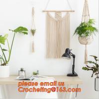 China MACRAME FOLDABLE SCREEN, MACRAME WALL HANGING, MACRAME WALL HANGING, MACRAME PLANT HOLDER for sale