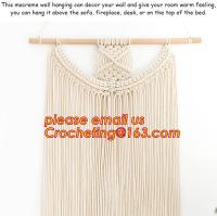 China MACRAME FOLDABLE SCREEN, MACRAME WALL HANGING, MACRAME WALL HANGING, MACRAME PLANT HOLDER for sale