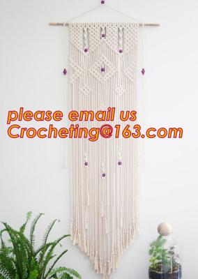 China MACRAME FOLDABLE SCREEN, MACRAME WALL HANGING, MACRAME WALL HANGING, MACRAME PLANT HOLDER for sale