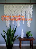 China MACRAME FOLDABLE SCREEN, MACRAME WALL HANGING, MACRAME WALL HANGING, MACRAME PLANT HOLDER for sale