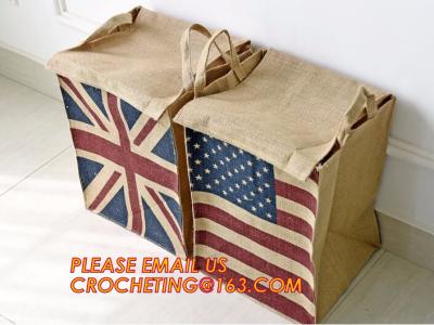 China jute clothes store receive cube storage basket, Toys,Shoes,Clothes Organizing Jute Material Organizing Basket for sale