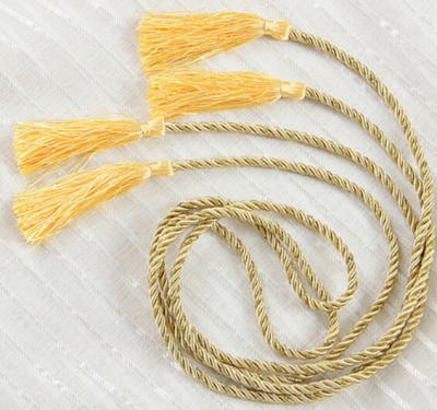 China 9cm polyester tassel with cord for curtain garments polyester Handmade decoration tassel, for sale