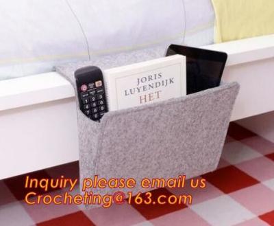 China whoelsale felt Bedside Caddy bulk buy from China, High quality organzier grey felt bedside caddy for home decor for sale
