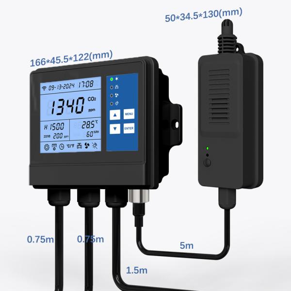 Smart NDIR Sensor Greenhouse Controllers CO2 Regulator Monitor Voor het planten van de groeiende
